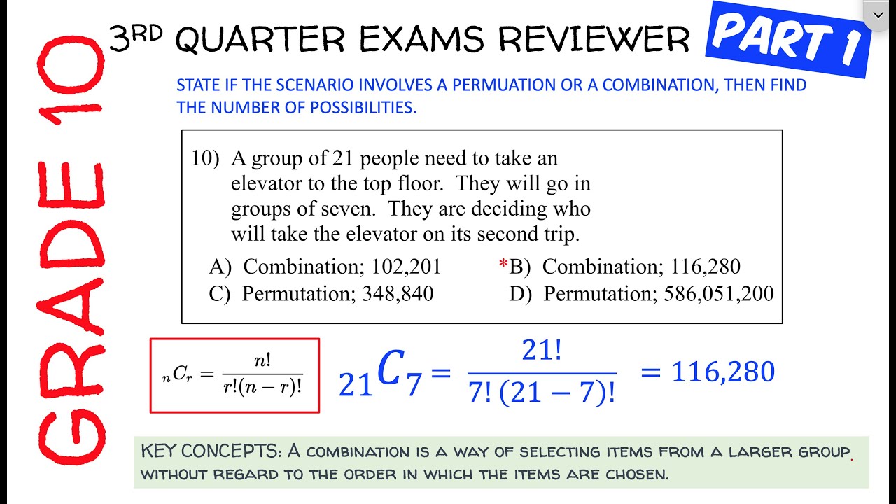 GRADE 10 Math Review Part 1 Permutation And Combination 3rd Quarter grade-10-math-review-part-1-permutation-and-combination-3rd-quarter