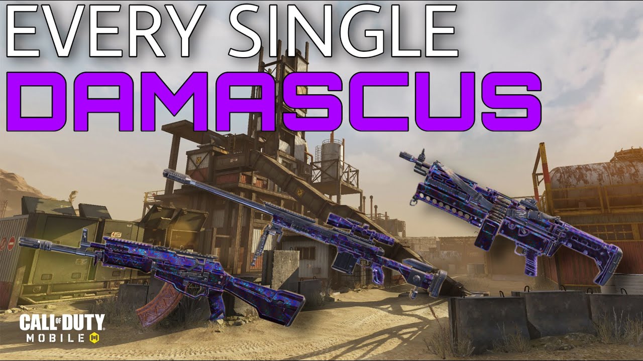 Every Single Damascus Camo! | Cod Mobile - YouTube