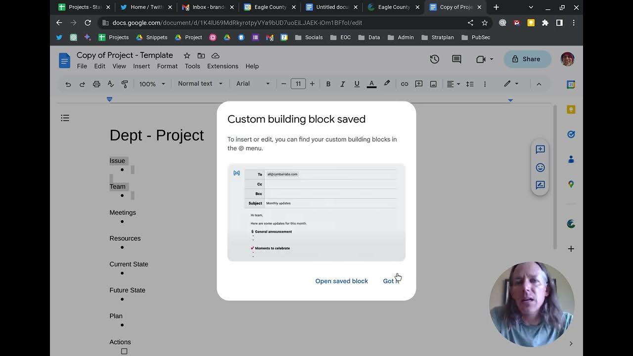 My Lazy Spot - Google Docs - Custom Building Blocks - YouTube