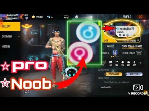 free fire profile mein blue kya hai | how to get blue and pink badge on ...