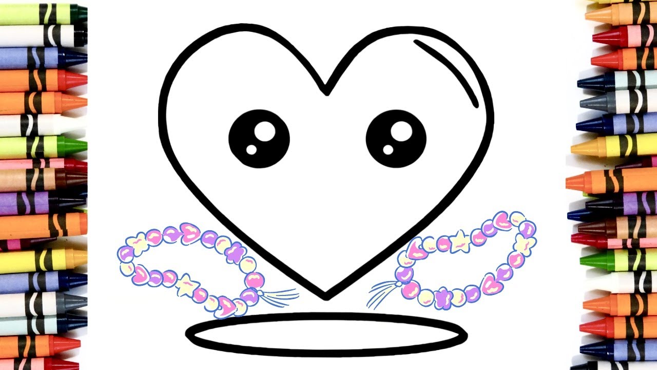 How to draw a hearts and bracelets | LDD ART - YouTube