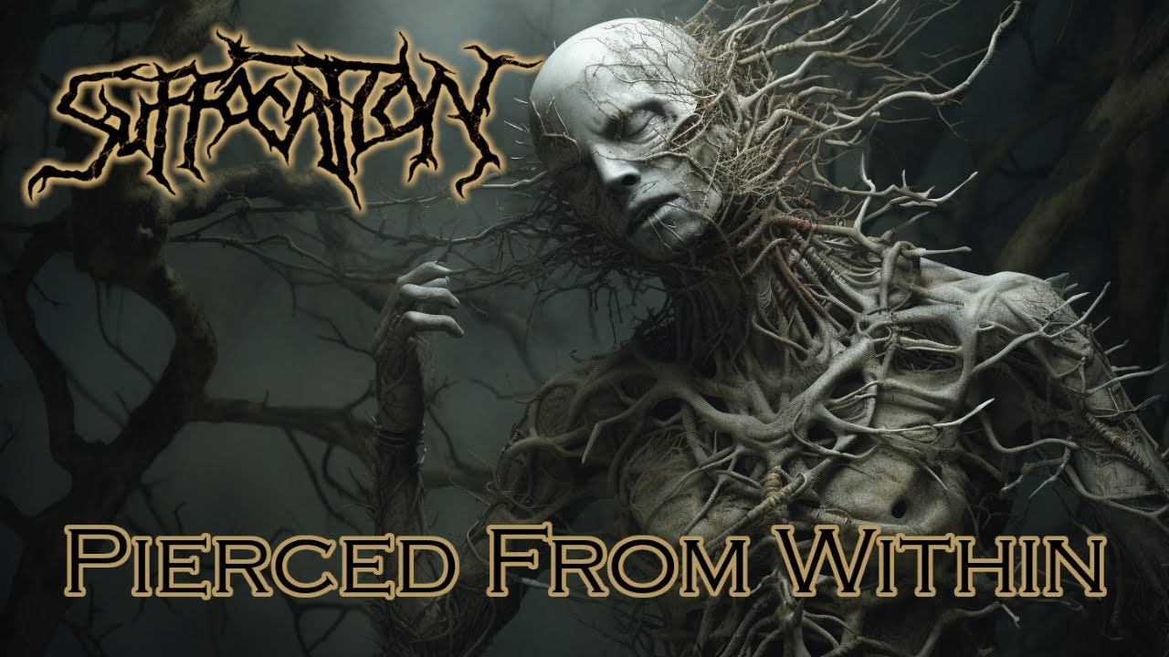 Pierced From Within by Suffocation - lyrics as images generated by an AI - YouTube
