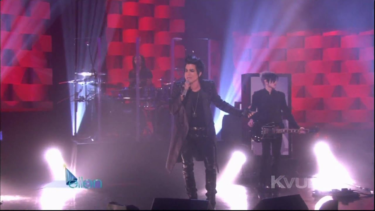 Adam Lambert Strut LIVE on Ellen - YouTube