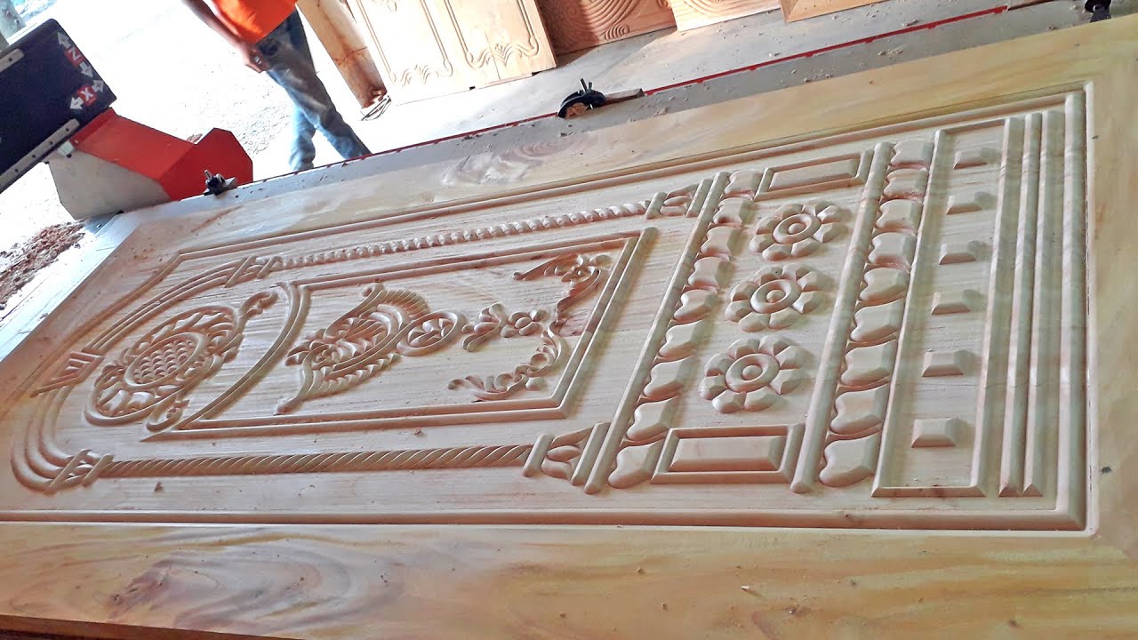 Best Wooden Door Pocket Designing by Automated CNC Router Machine ...