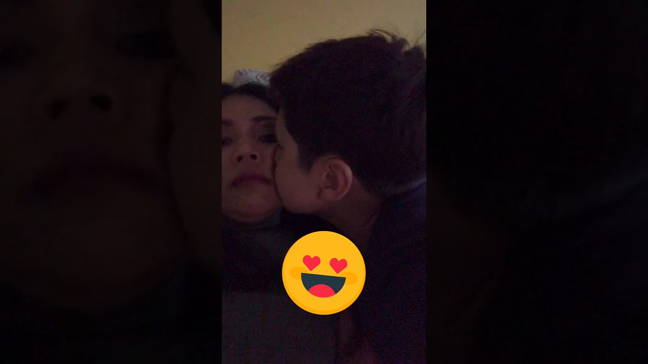 Son kiss mom on the lip😘 - YouTube