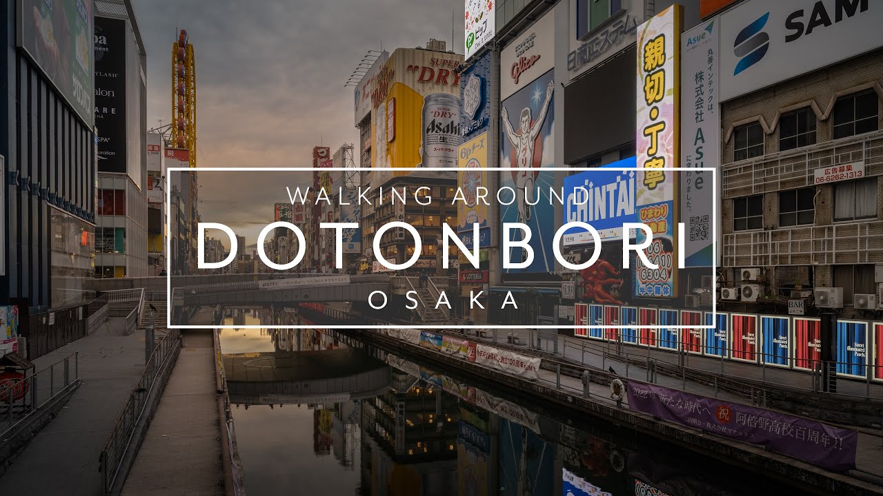 Walking around Osaka Dotonbori alleys at sunrise | Japan Walk 4k - YouTube
