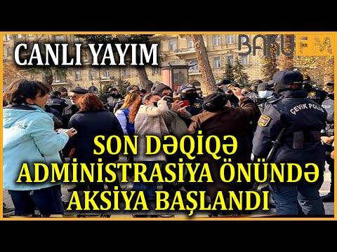 ARA QARIŞIR: Bakıda AKSİYA- Şəhid anaları AYAĞA QALXDI -CANLI YAYIM
