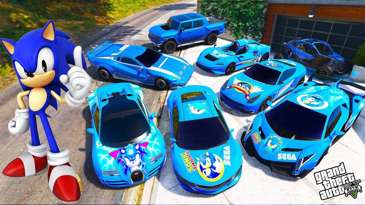 GTA 5 - Stealing Sonic SUPER CARS with Franklin! (Real Life Cars #20 ...