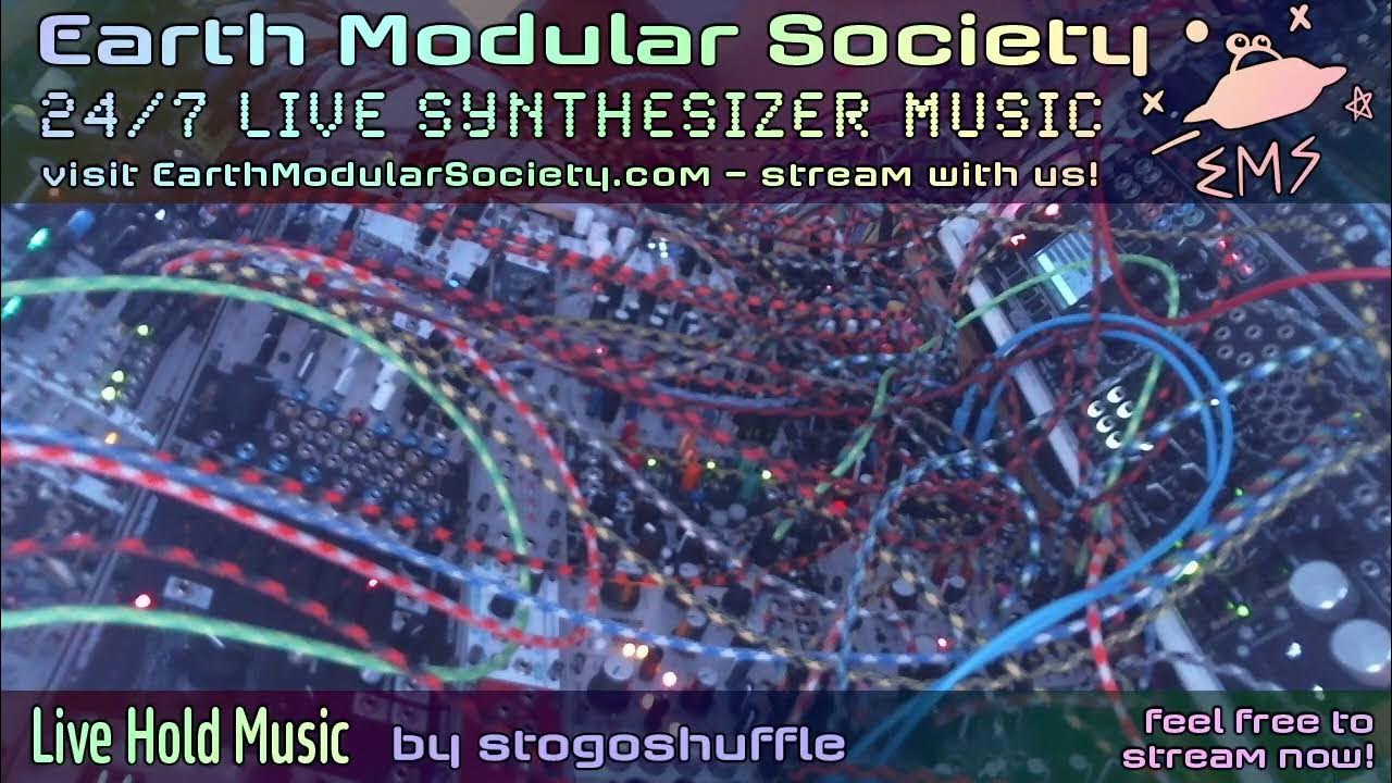 Live modular synthesizer performances 24/7 with Earth Modular Society - YouTube