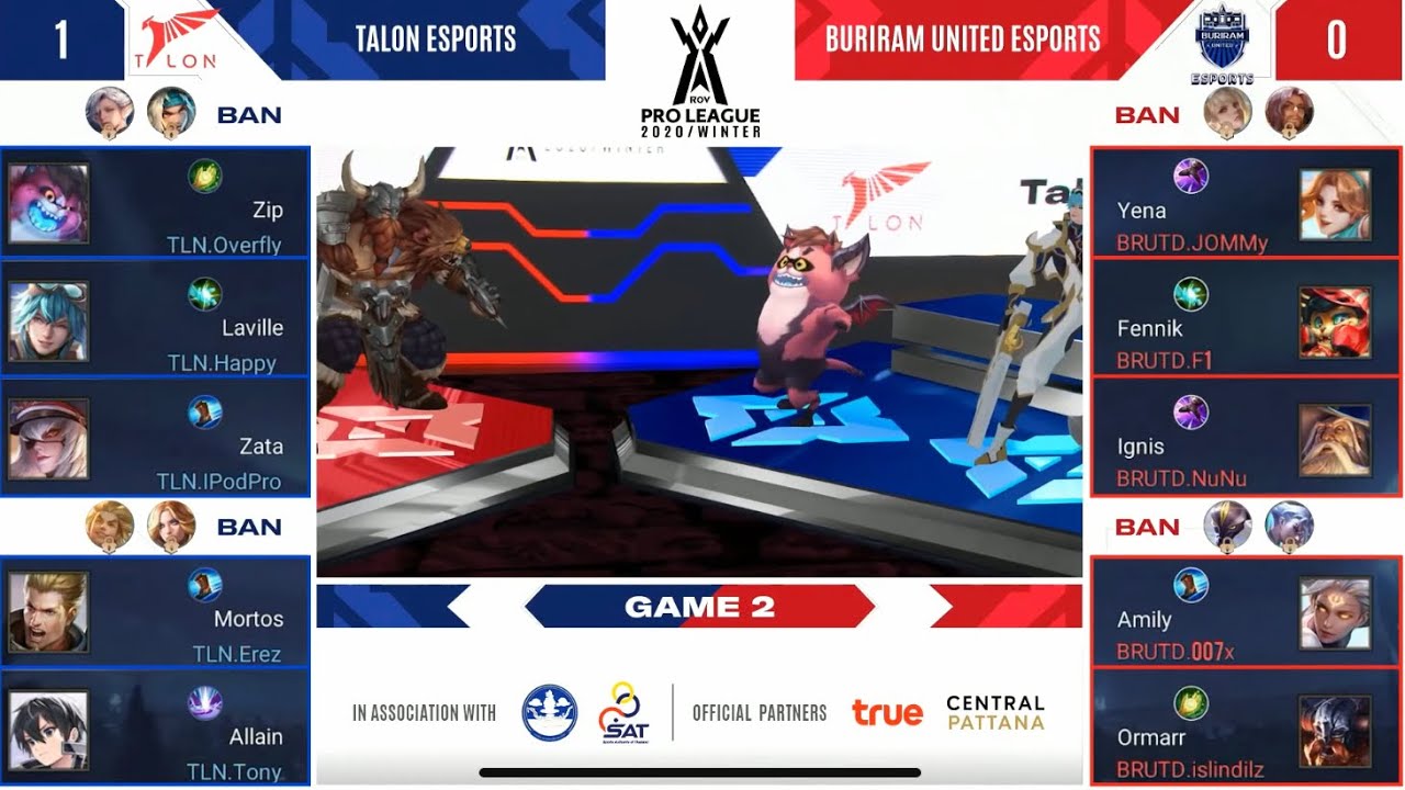 BRUTD vs TLN | Game 2 | RoV Pro League 2020 Winter - W3D1 - YouTube