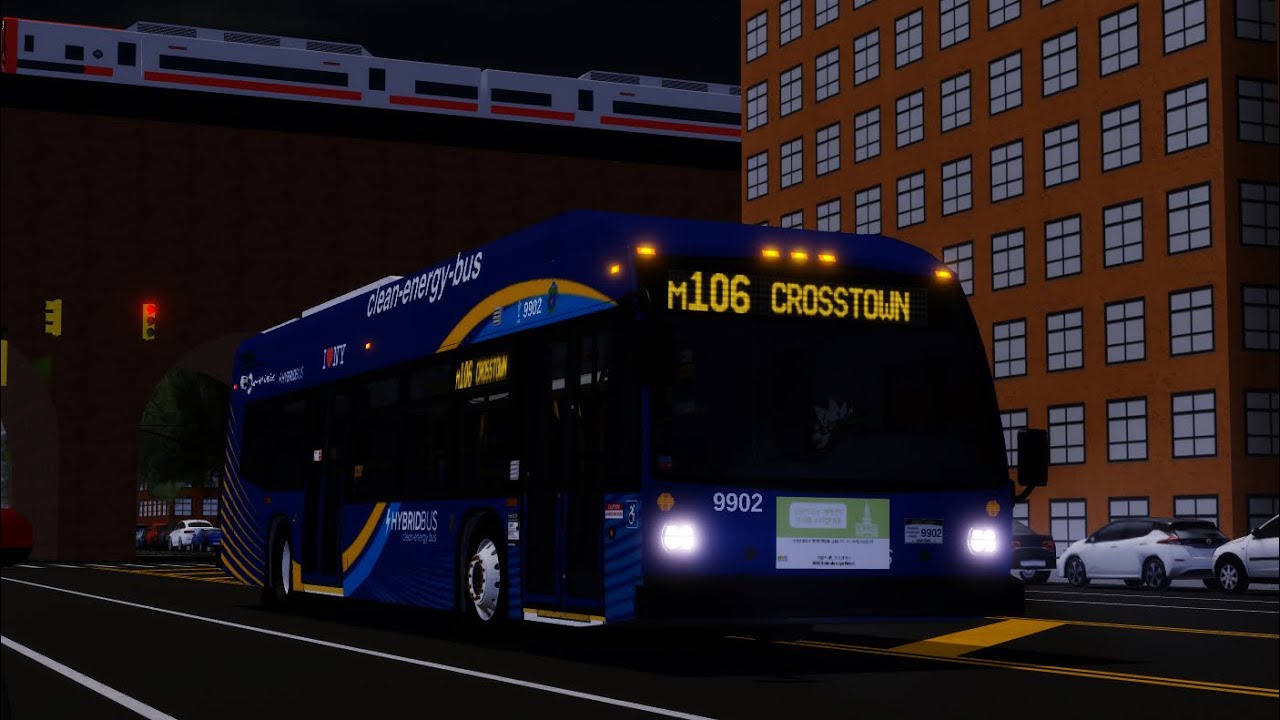 ROBLOX MTARBO - Operating 2021-23 Nova Bus LFS HEV #9902 on the M106 ...