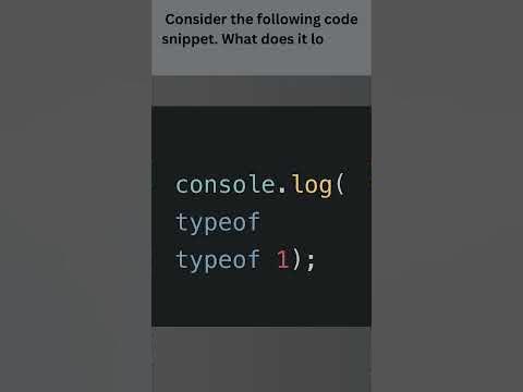 Consider the following code snippet. What does it log | JavaScript ...
