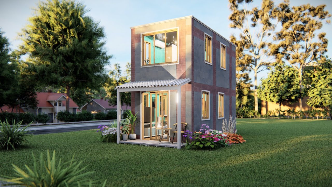 Dreamy Small House Design 3x7 Meters (220 SQFT) (21SQM) With Floor Plan ...