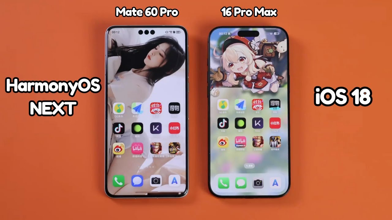 iOS 18 (16 Pro Max) vs HarmonyOS Next (Mate 60 Pro) | FULL COMPARISON ...