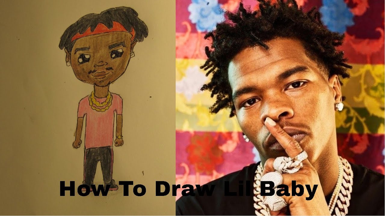 How To Draw Lil Baby | Speed Drawing - YouTube
