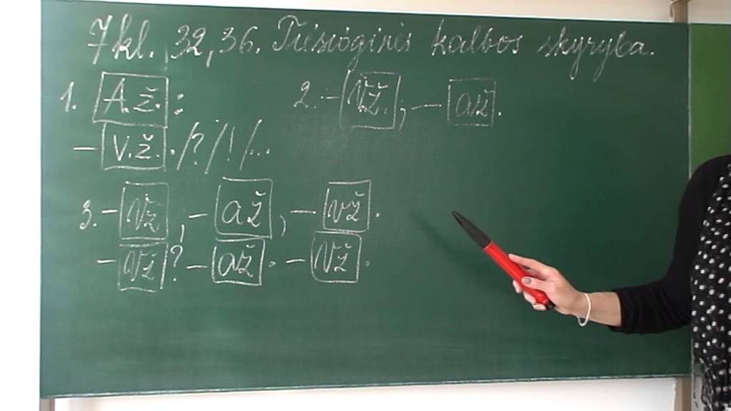 32, 36 Tiesioginės kalbos skyryba - YouTube