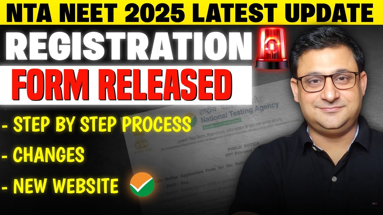 🚨NTA Official Update: NEET 2025 Application Form Released! Important ...