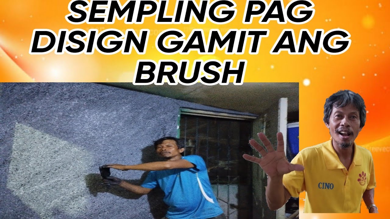 SEMPLING PAG DISIGN GAMIT ANG BRUSH AT PINTURA AT COLOR BLACK AT WHITE ...