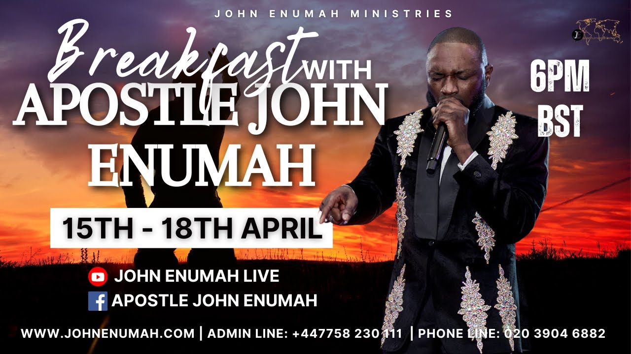 Break your fast with Apostle John Enumah | Day #2 of 7 Fasting and Prayers (6am - 6pm daily ...