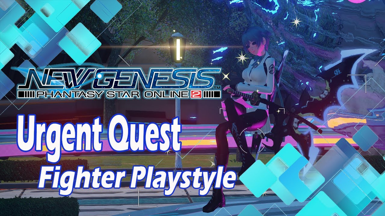 [ PSO 2 NGS ] Urgent Quest - Nex Vera Suppresion, Fighter Twin Dagger ...