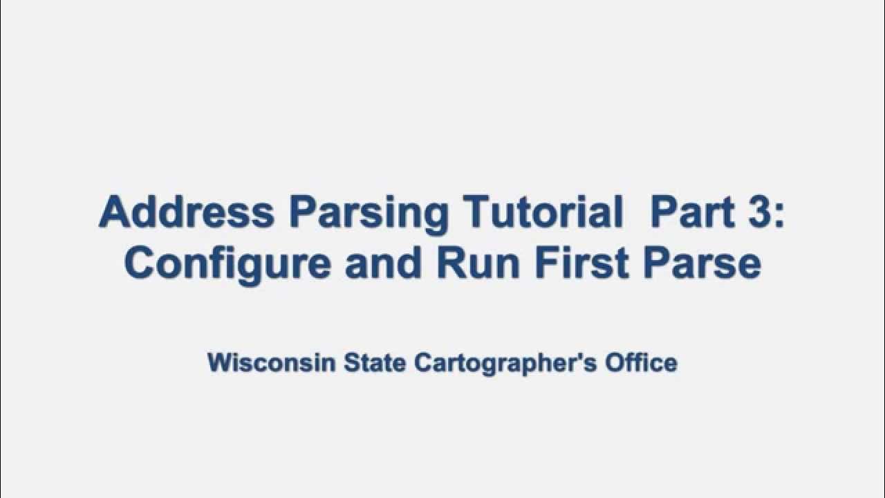 Address Parse Tool-Part3 - YouTube