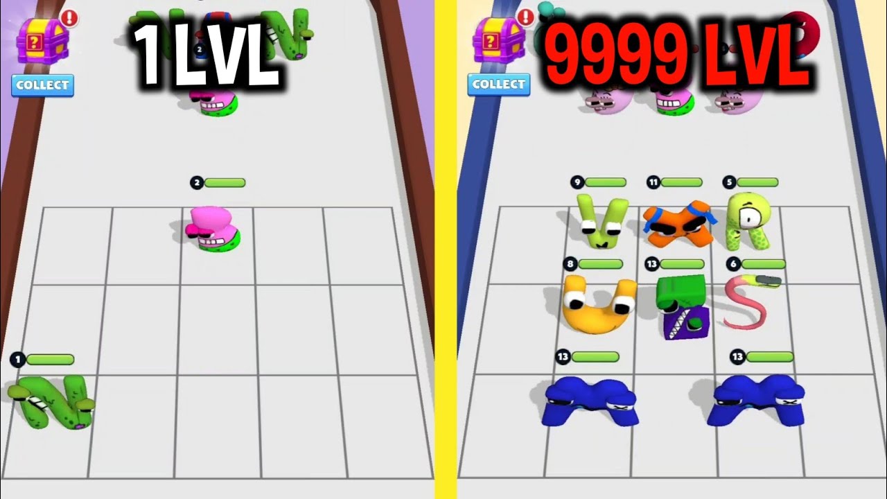 MAX LEVEL in Alphabet Combine: Merge Master Gameplay - YouTube