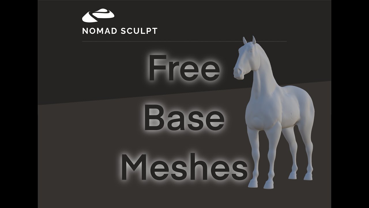 Nomad Sculpt Add Free Base Meshes For Sculpting YouTube Nomad Sculpt Add Free Base Meshes For Sculpting YouTube