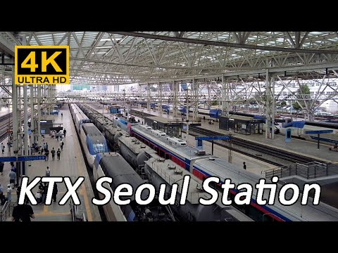 [4K] 🇰🇷 KTX Seoul Station, which is connected to various lines such as subway and airport ...