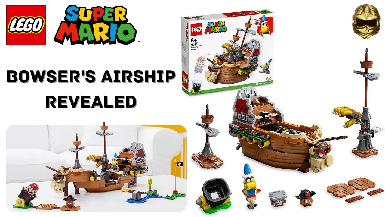 LEGO Super Mario 71391 Bowser's Airship Revealed! The BEST LEGO Mario ...