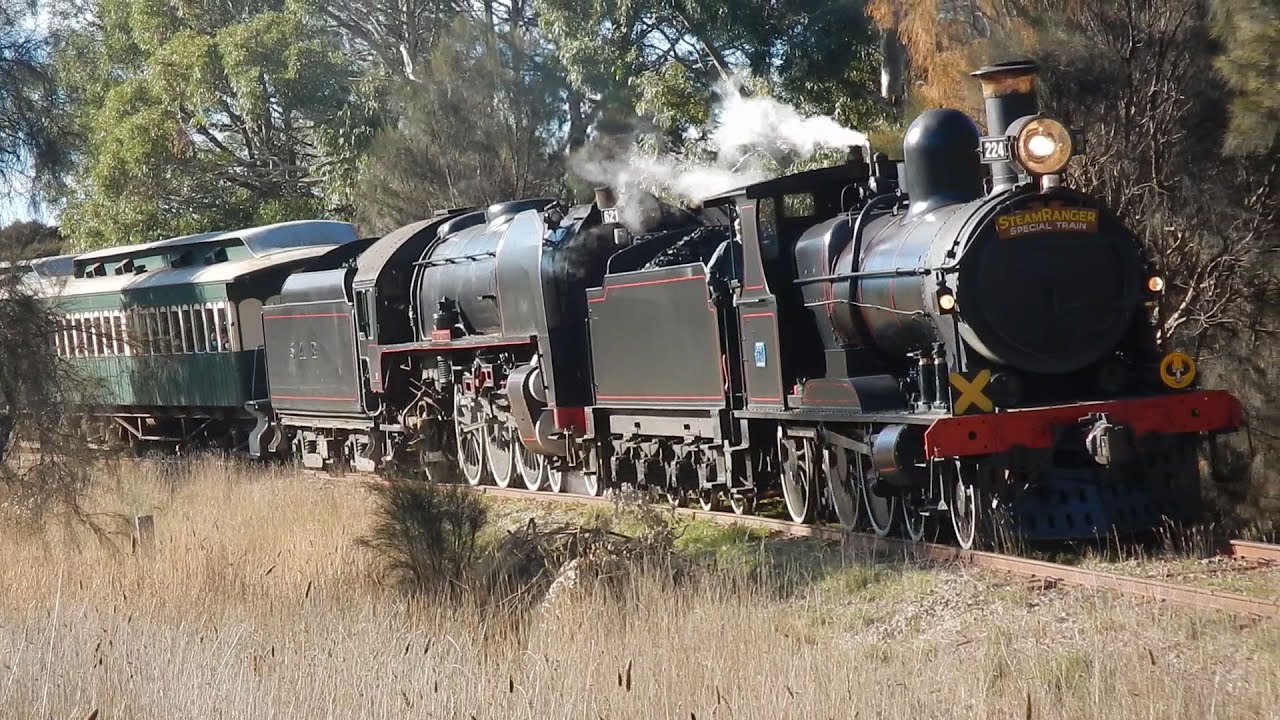 SteamRanger's Railfest 22 shuttles with Rx224 & 621 + 958 - 22nd May ...