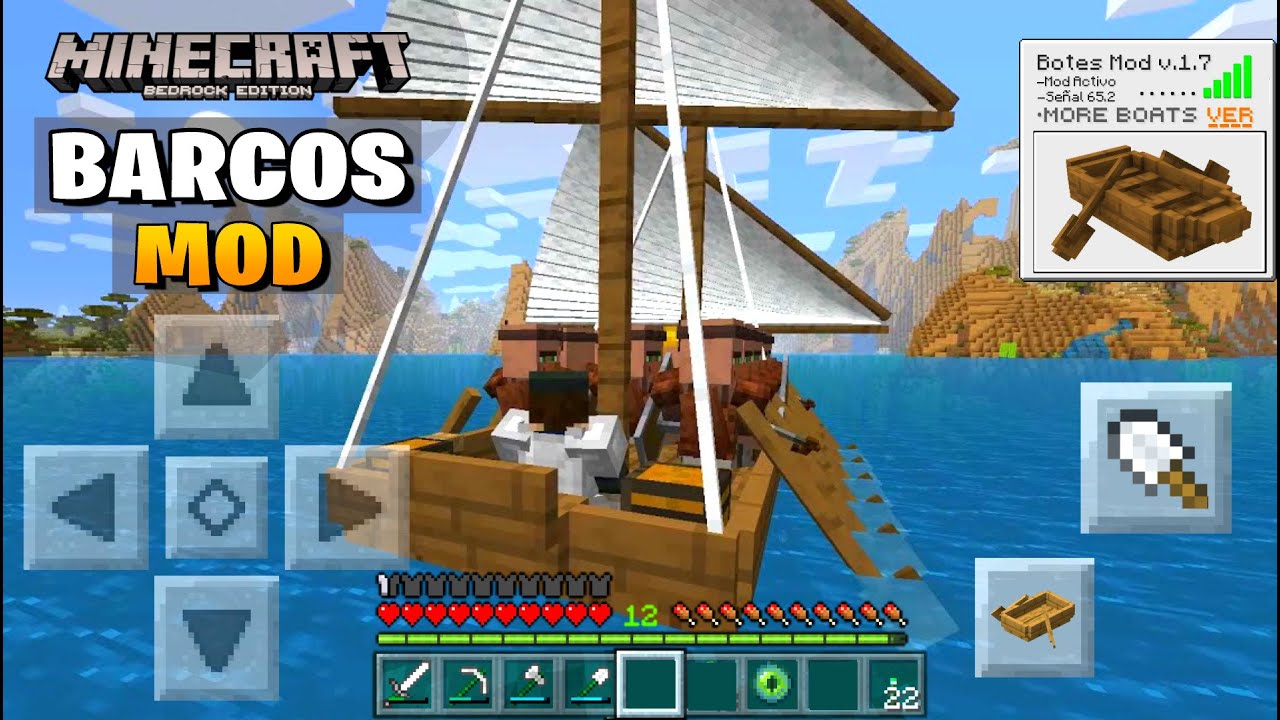BARCOS REALISTAS ADDON para MINECRAFT PE 1.21 - BOATS MOD MINECRAFT PE ...