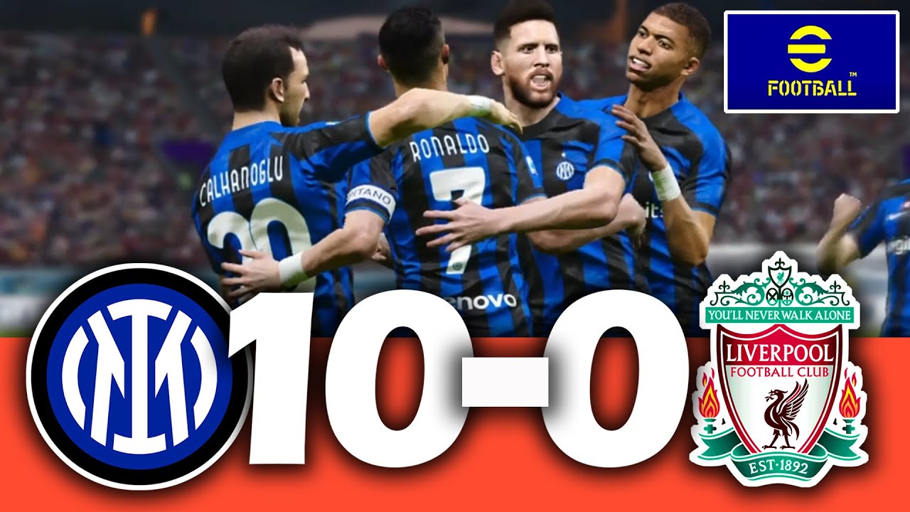 INTERNAZIONALE VS LIVERPOOL FC / 10-0 / Messi Ronaldo Neymar Mbappe in ...