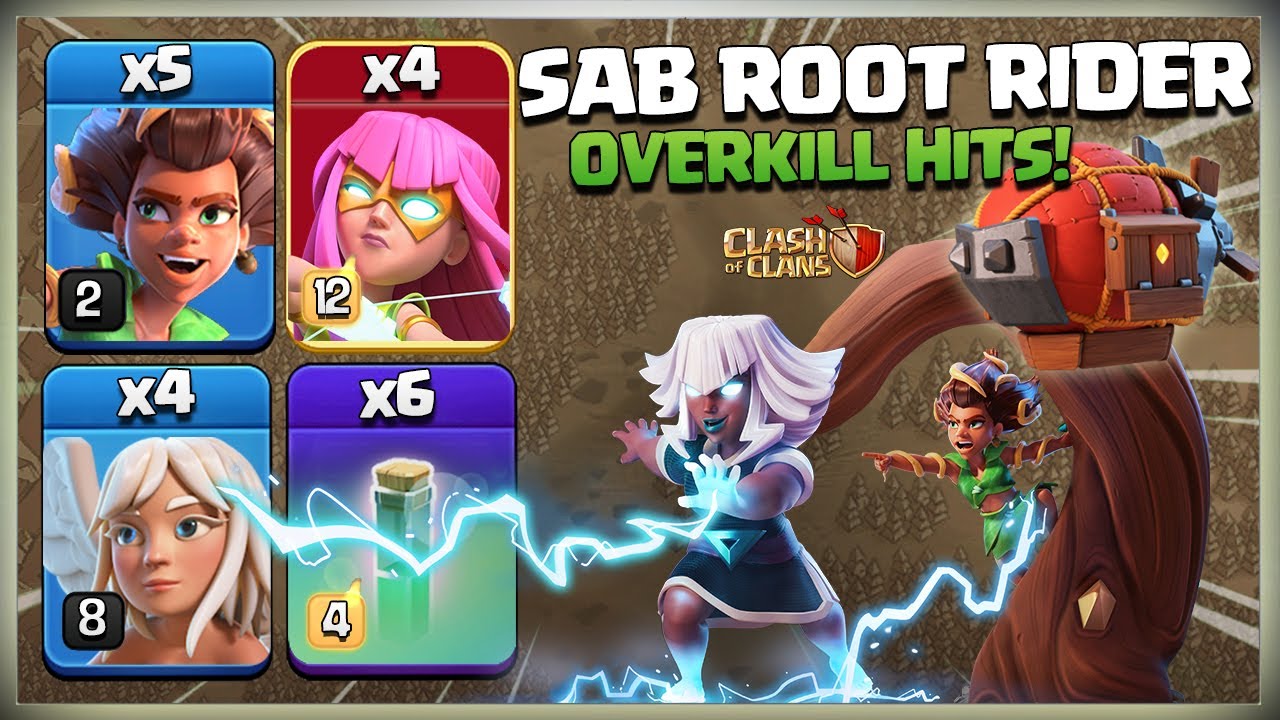 Th15 Root Rider 🔥 Th15 Super Archer Blimp Root Rider + Super Barbarian ...