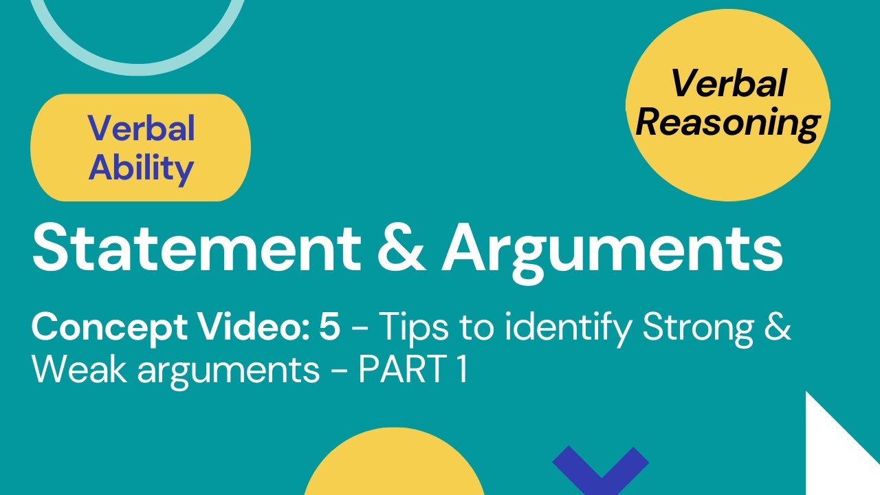 Statement Arguments Verbal Reasoning Practice PDF Weak Strong Statement Arguments Verbal Reasoning Practice PDF Weak Strong