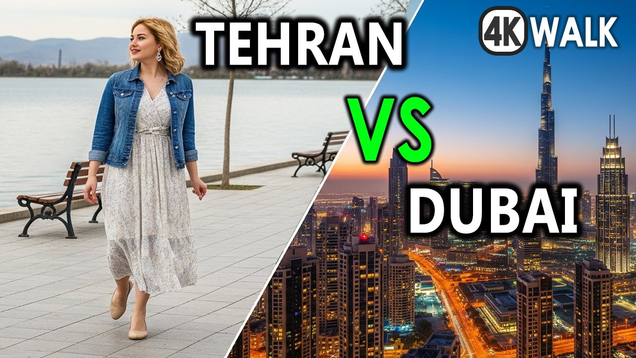 Tehran VS Dubai 4K Chitgar Lake 2025 IRAN Walking Tour دریاچه چیتگر ...