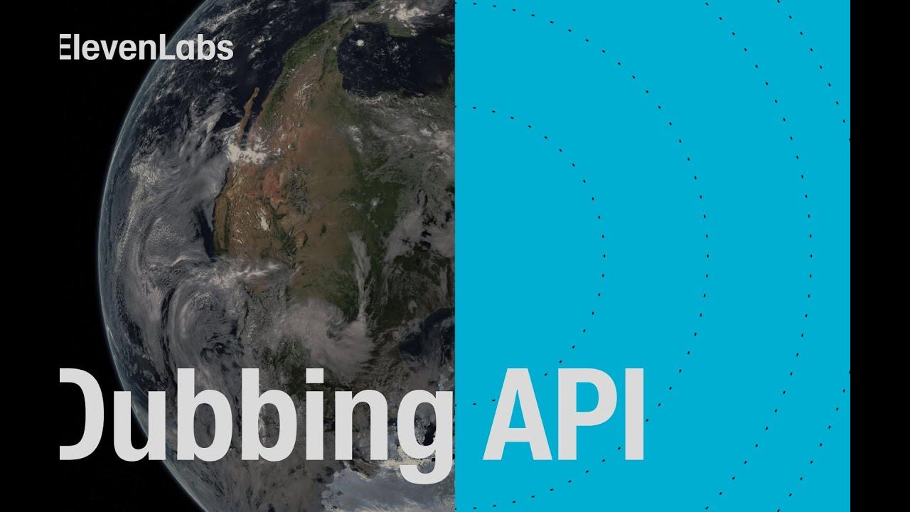 ElevenLabs Dubbing API - YouTube