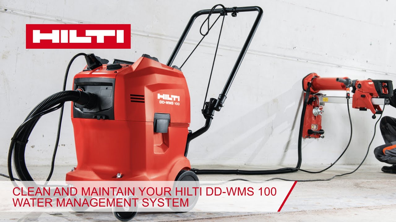 Clean and maintain your Hilti DD-WMS 100 Water Management System | # ...