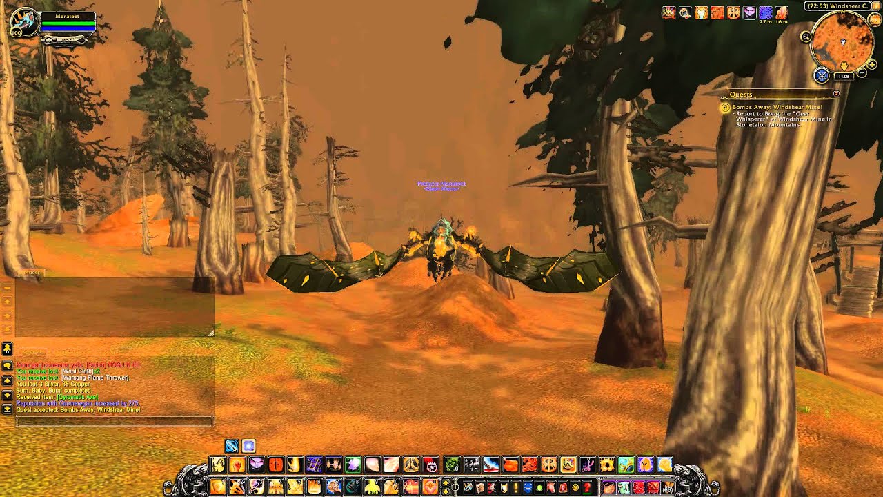 Quest 1536: Bombs Away: Windshear Mine! (WoW, human, paladin) - YouTube