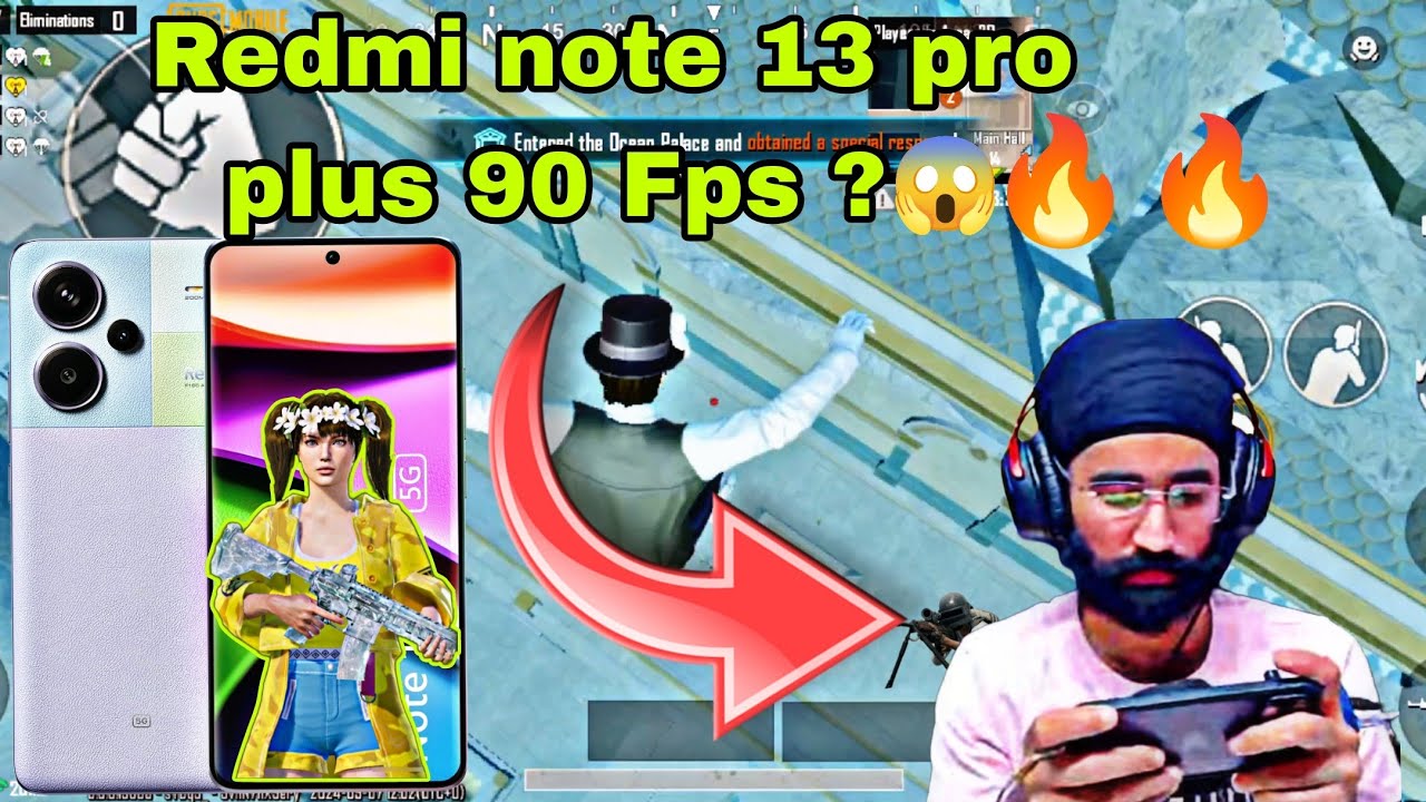 REDMI NOTE 13 PRO PLUS PUBG TEST 🔥| 90 FPS 3.4 UPDATE @GtxPreet - YouTube