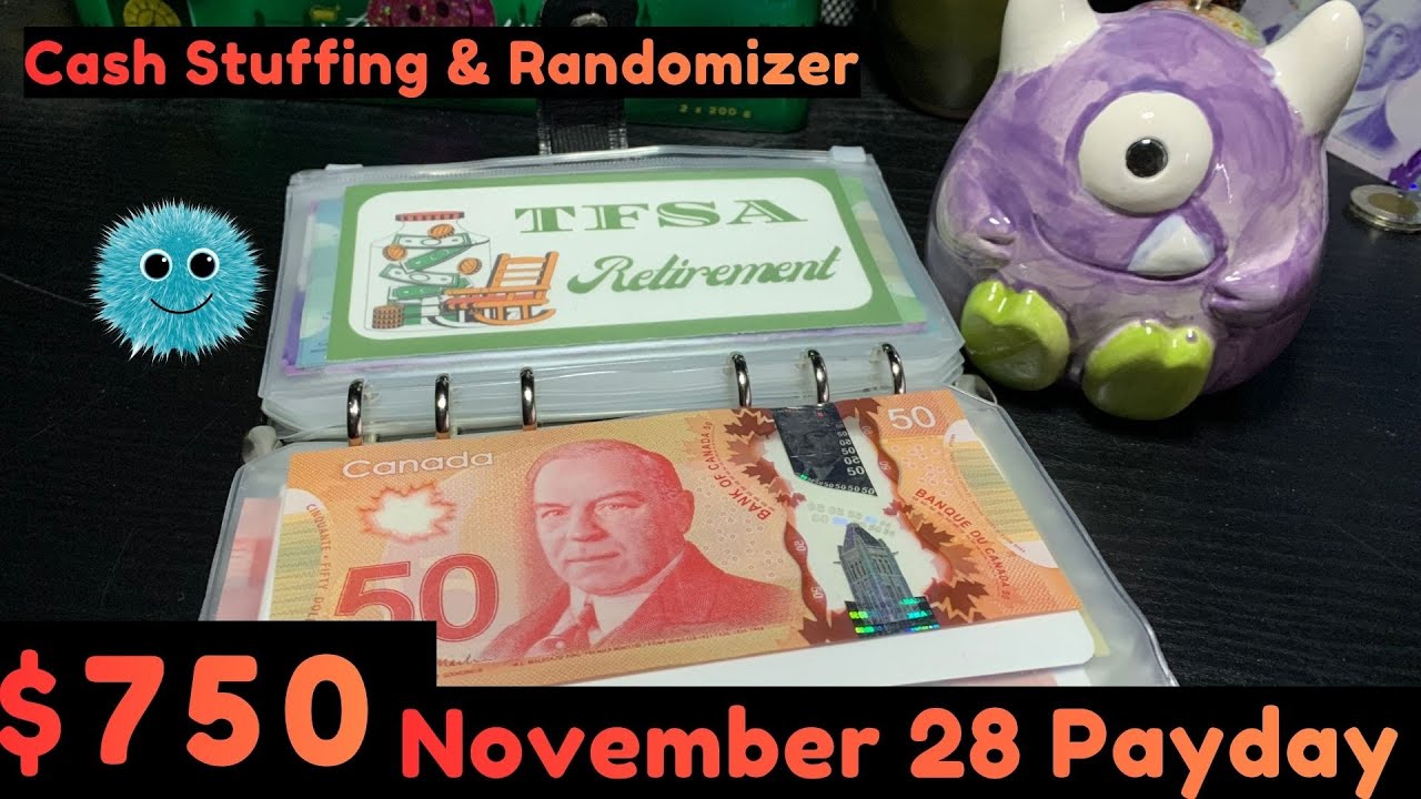Happy Thanksgiving US ~ November 28 Payday ~ Cash Stuffing $750 - YouTube