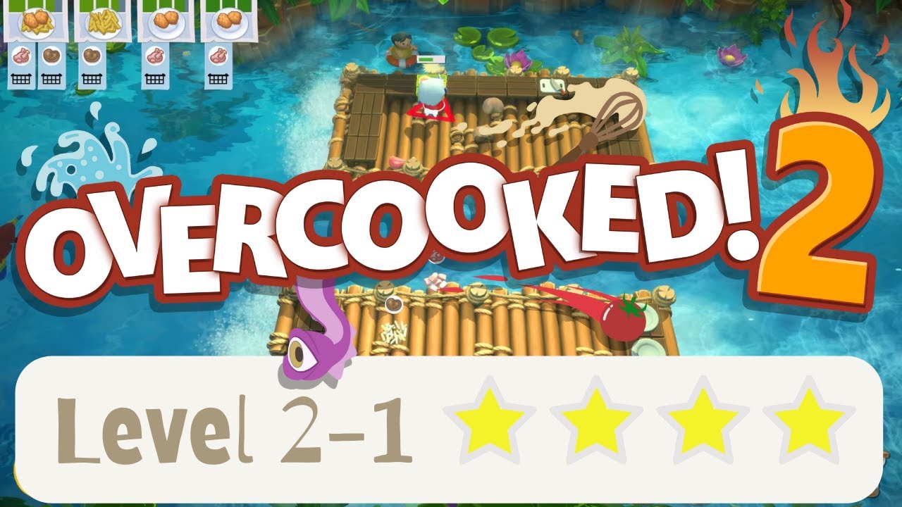 Overcooked 2. Level 2-1. 4 star - YouTube