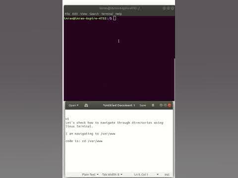 How to navigate through directories using Linux terminal | Linux navigate command - YouTube