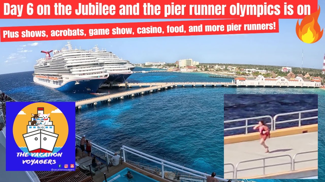 Pier runners galore on day 6 of our Jubilee cruise in Cozumel! Plus ...