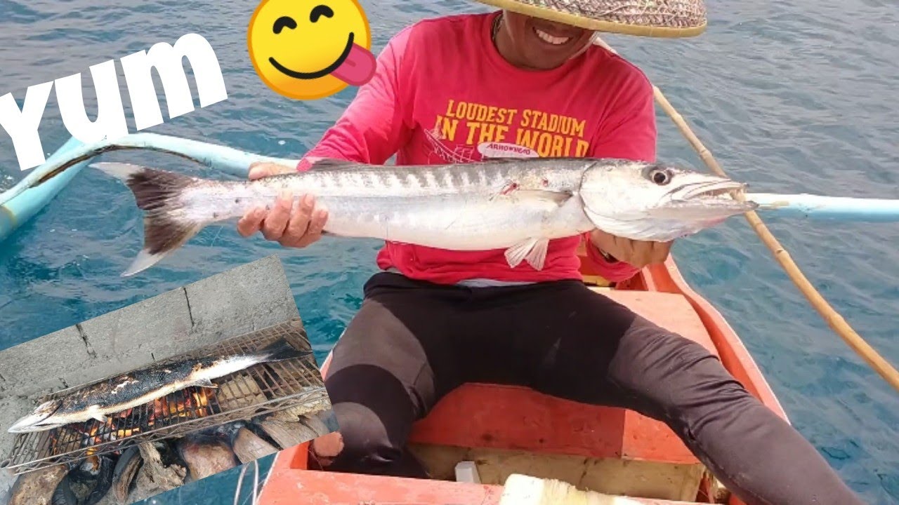 Barracuda Catch and Cook | Grilled Barracuda Fish - YouTube