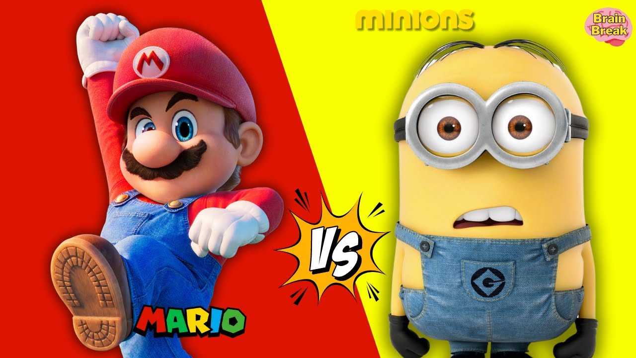 Mario vs Minions Run! | Brain Break Battle - YouTube