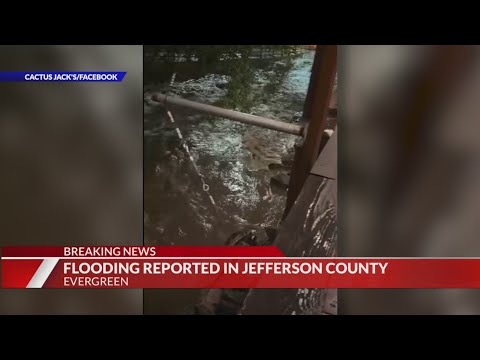 Flooding causes rockslides in Evergreen, water rescues in Kittredge