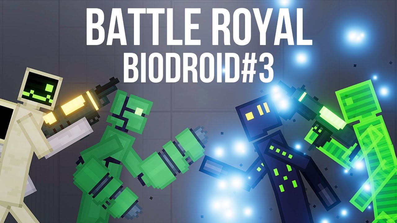 Battle Royal Biodroid#3 - Who will survive at last [People Playground 1 ...