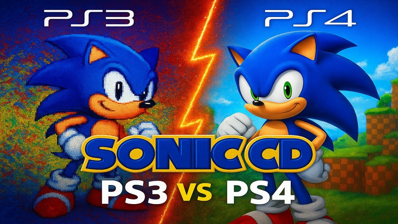 Sonic Cd Ps3 Vs Ps4 - YouTube