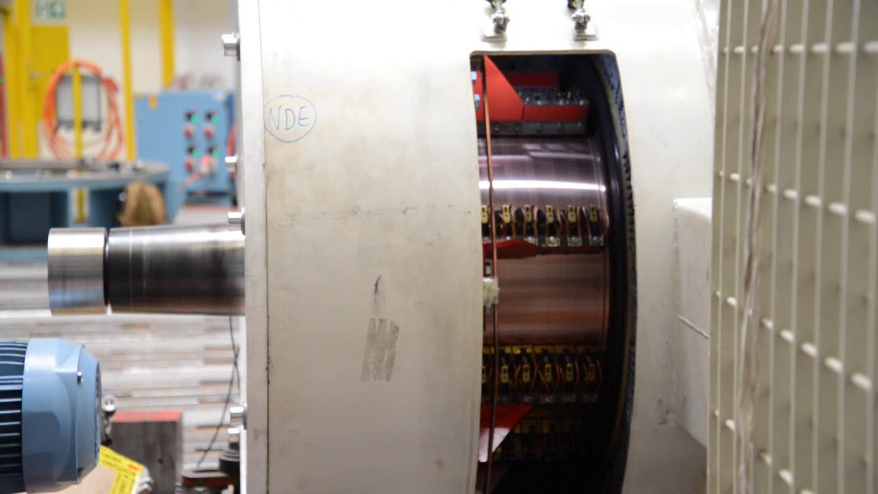 Coupled full load test of a 330 kw electrical motor - YouTube