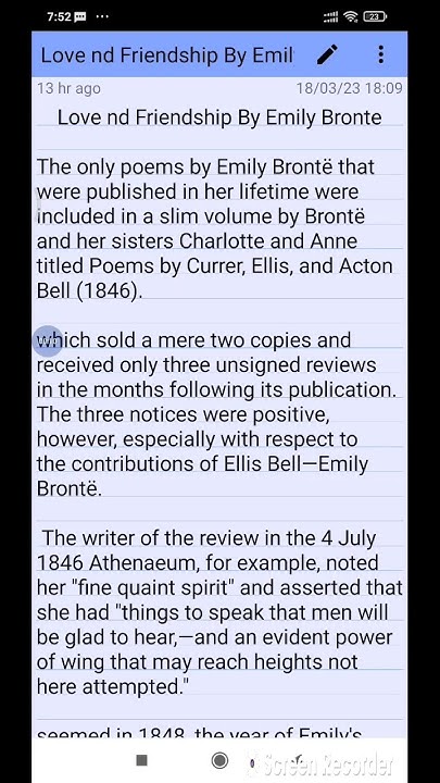 Love nd Friendship By Emily Bronte #englishgrammer - YouTube